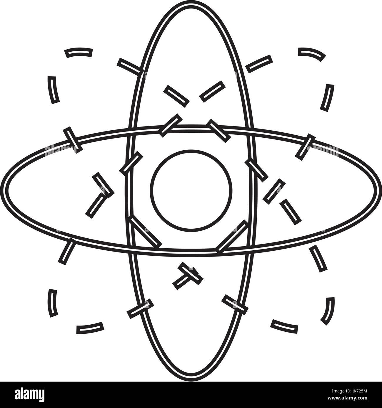 Atom science symbol Stock Vector Image & Art - Alamy