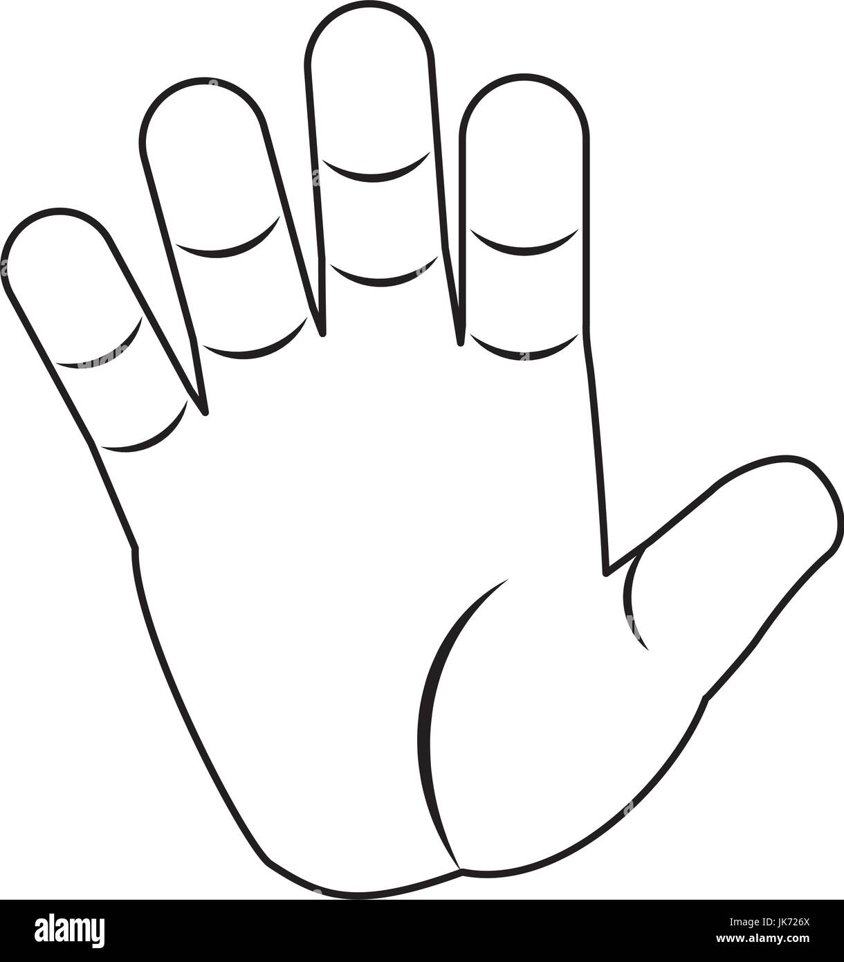 Human hand symbol Stock Vector Image & Art - Alamy