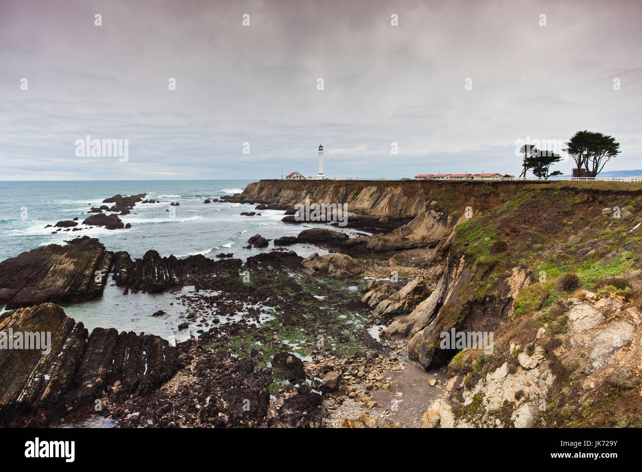 USA, California, Northern California, North Coast, Point Arena, Point ...