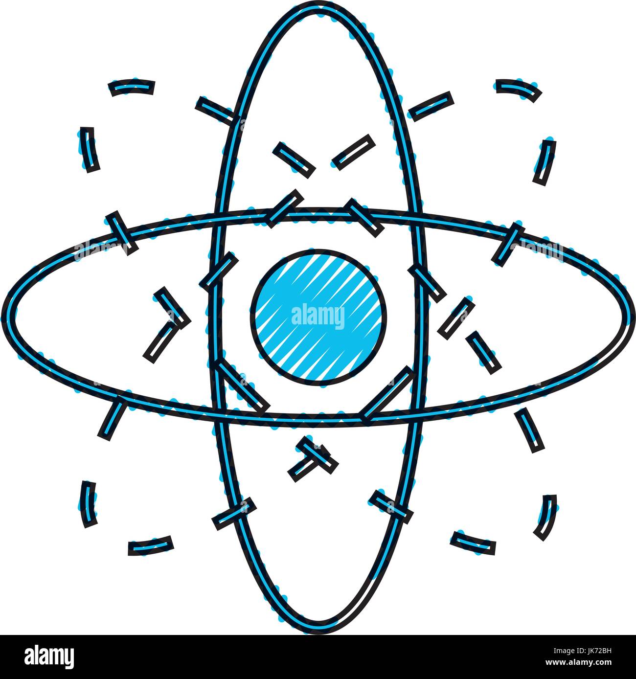 Atom science symbol Stock Vector Image & Art - Alamy