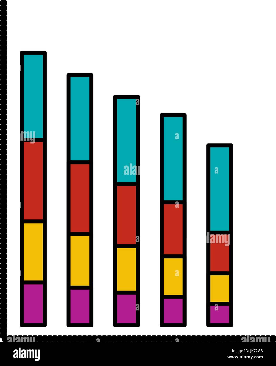 Statistics bars graphic Stock Vector Image & Art - Alamy