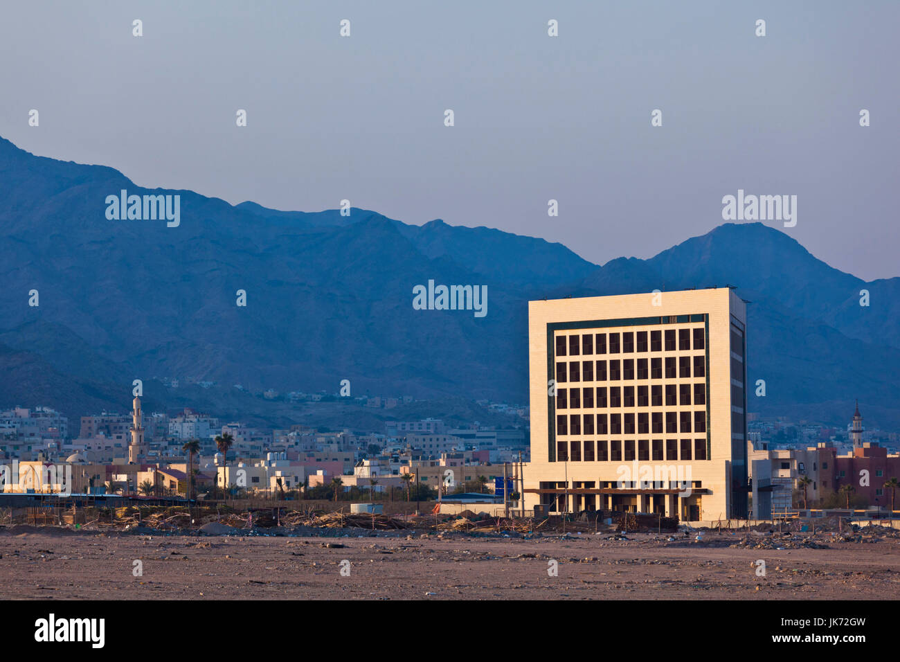 Town view with new high tech center hi-res stock photography and images ...