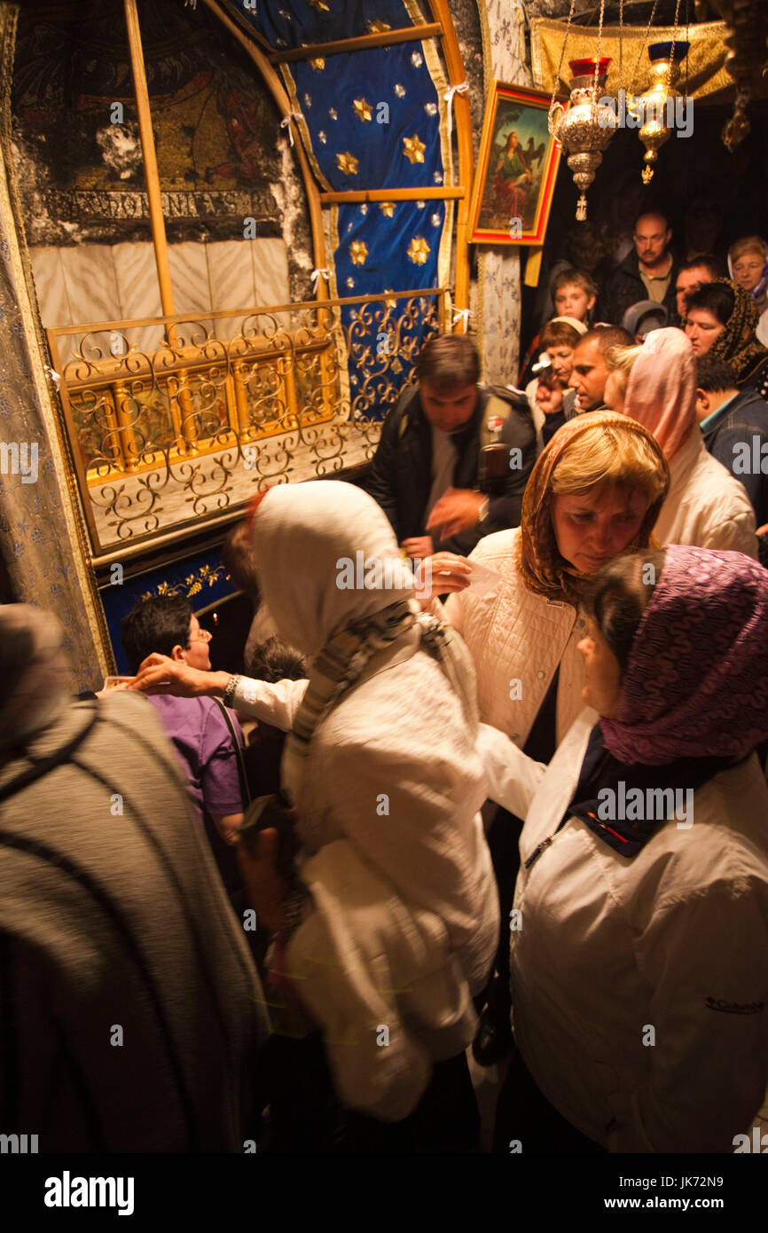 Israel, West Bank, Bethlehem, Chruch of the Nativity, Grotto of the ...