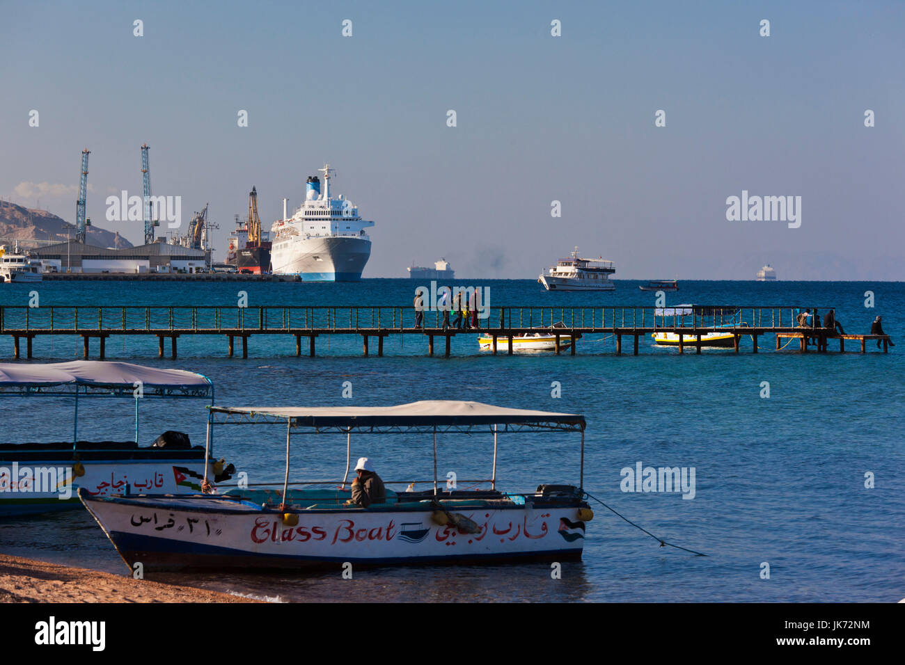 Jordan, Aqaba, Port of Aqaba Stock Photo - Alamy