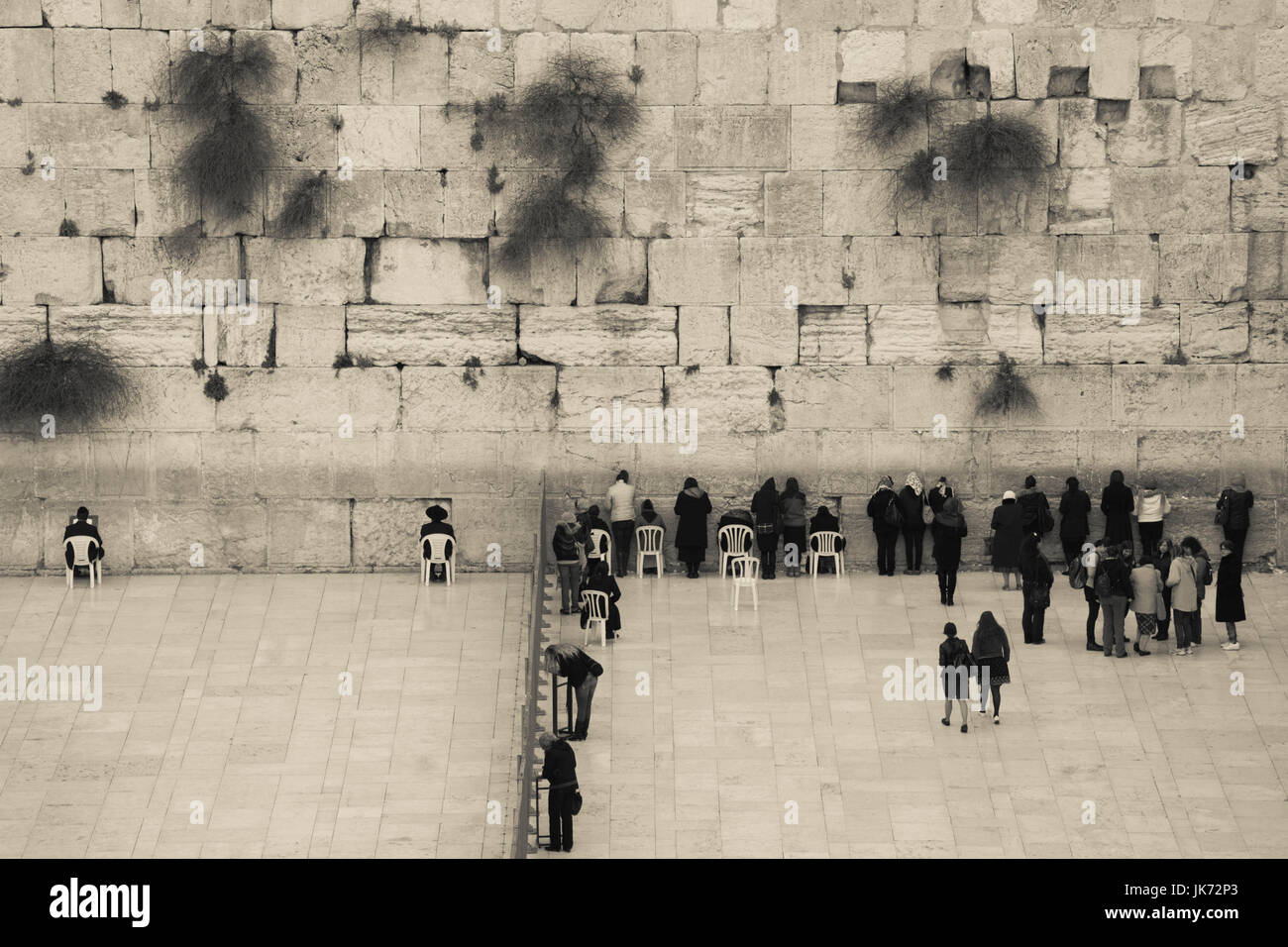 Israel, Jerusalem, Old City, Jewish Quarter, elevated view of the ...