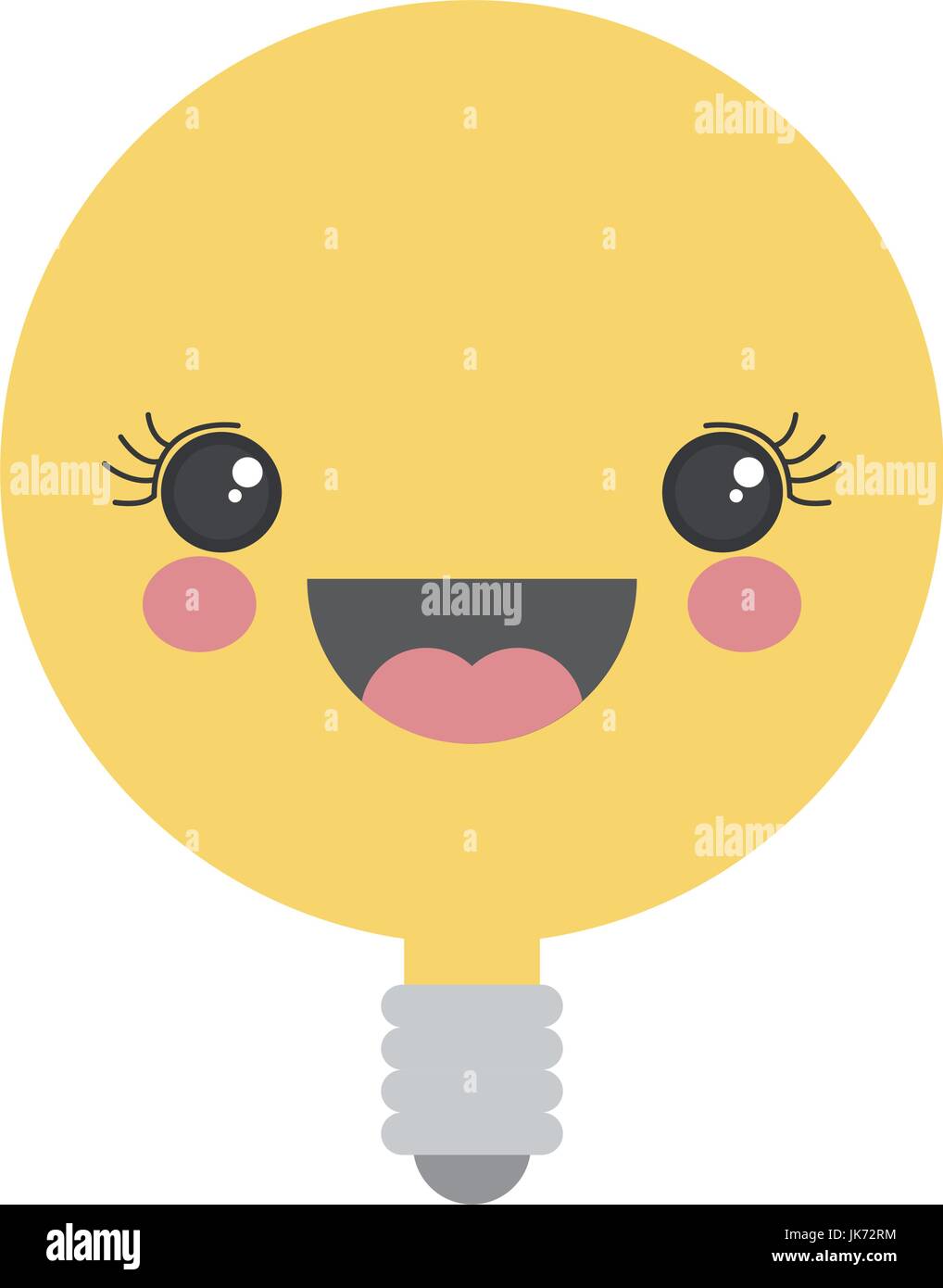Cute bulb kawaii Stock Vector Image & Art - Alamy