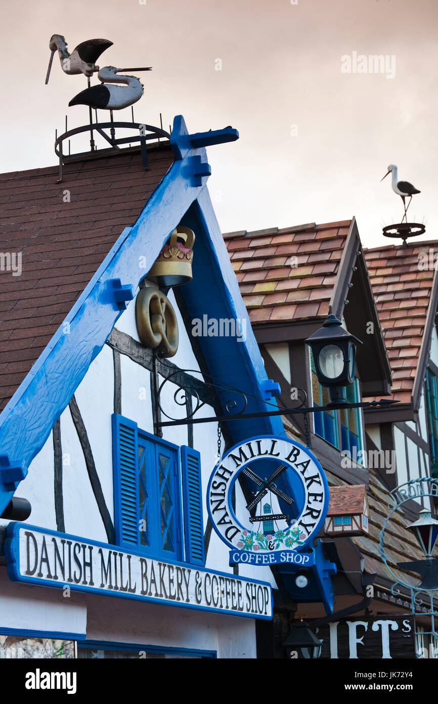 USA, California, Southern California, Solvang, Danish Heritage town ...