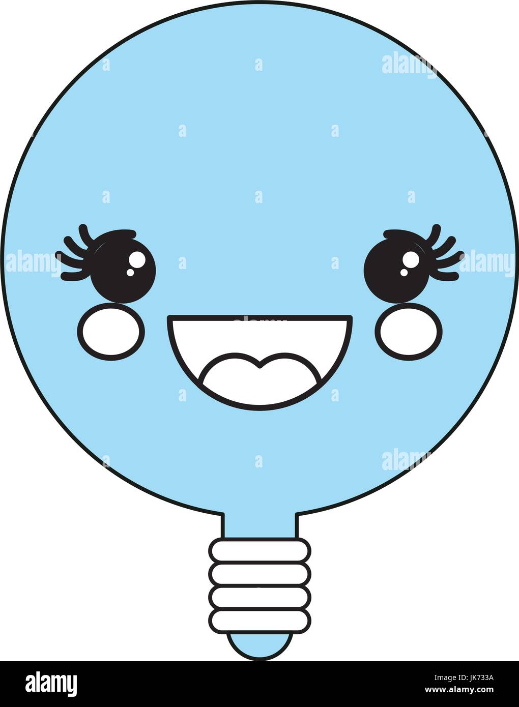Cute bulb kawaii Stock Vector Image & Art - Alamy