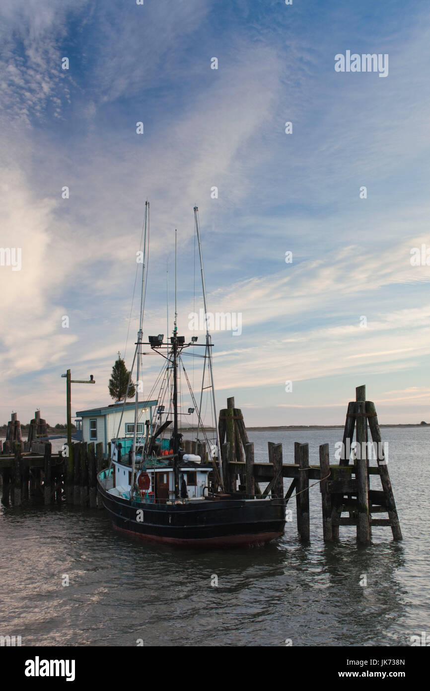 USA, California, Northern California, North Coast, Bodega Bay, fishing ...
