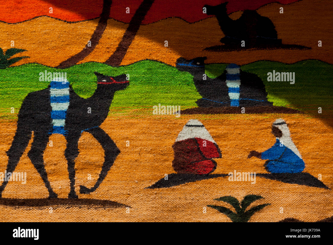 Jordan, Kings Highway, Madaba, Jordanian souvenirs, rug Stock Photo - Alamy