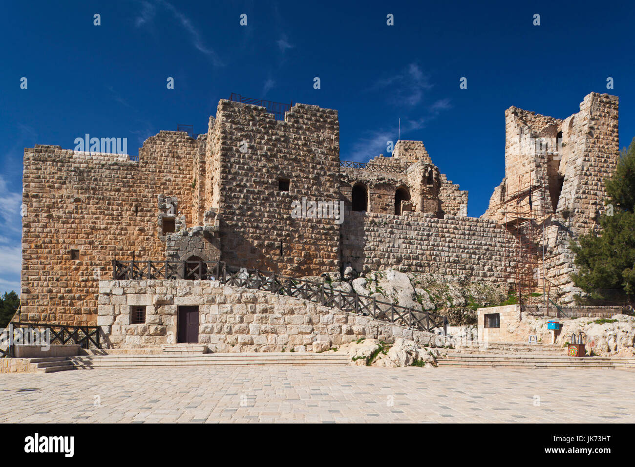 Jordan, Ajloun, Ajloun Castle, Qala-at Ar-Rabad, built 1188, exterior ...