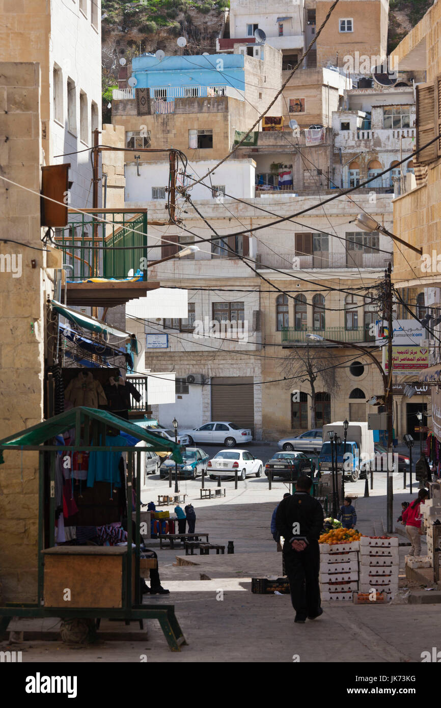 Jordan, Amman-area, Salt, Ottoman-era town, Hammam Street Stock Photo ...
