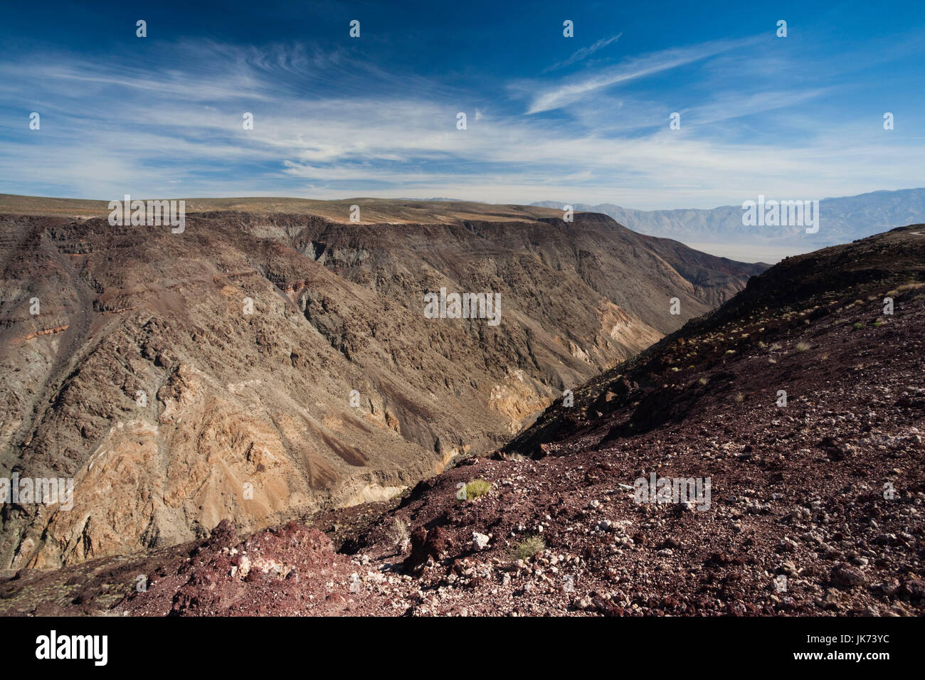 USA, California, Death Valley National Park, Father Crowley Point Stock ...