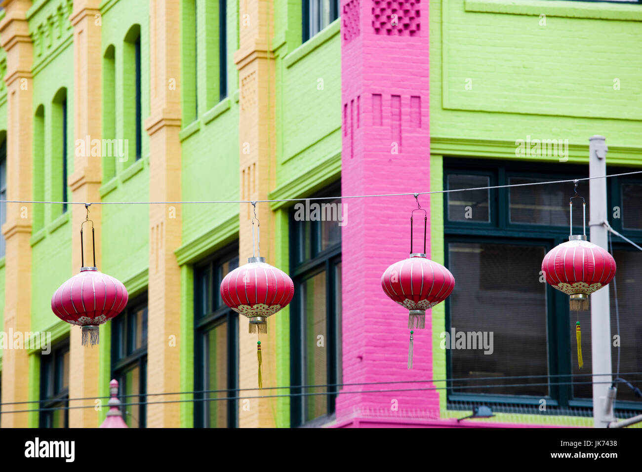 USA, California, San Francisco, Chinatown, Chinatown building detail ...