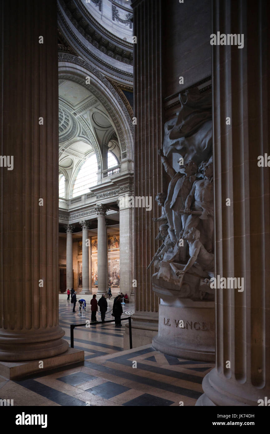 France, Paris, The Pantheon, interior Stock Photo - Alamy