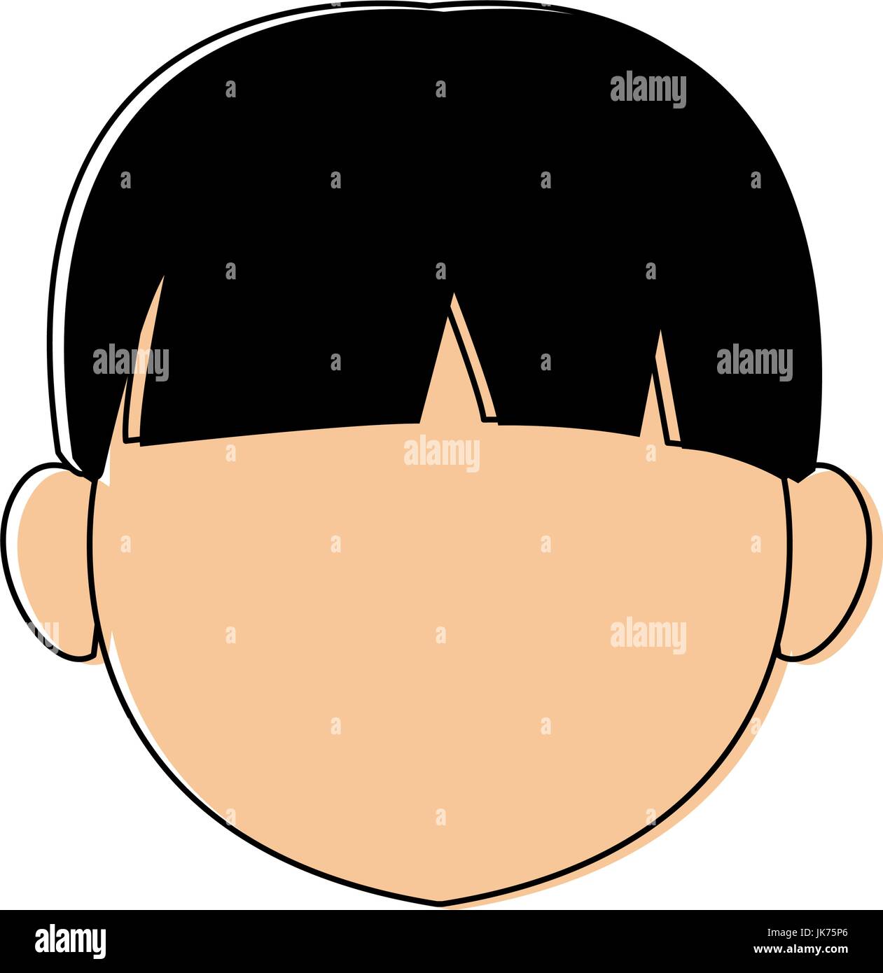 cartoon profile boy little avatar people young Stock Vector Image & Art ...