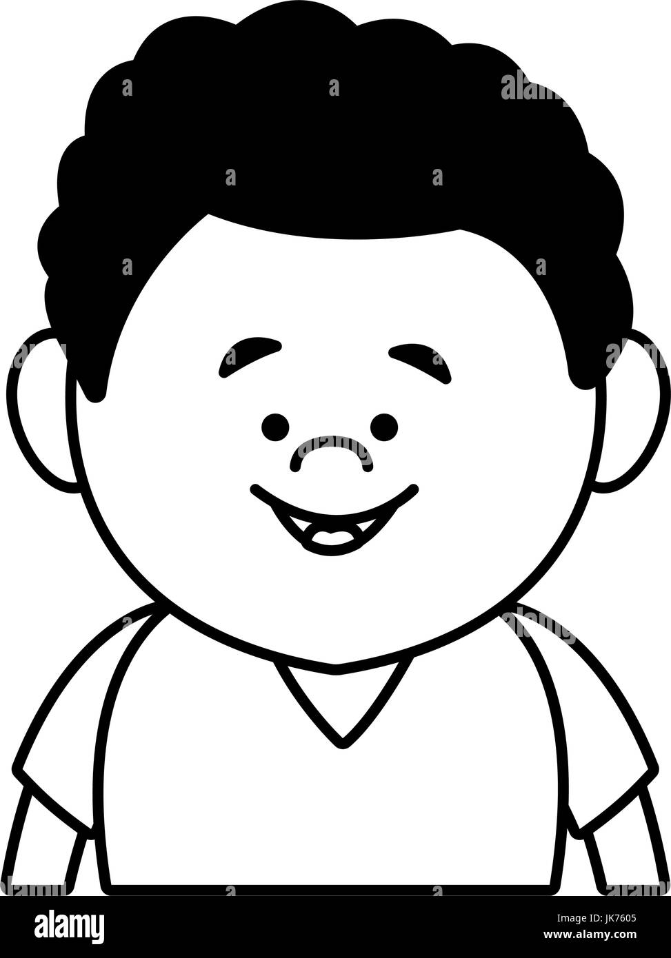 Cartoon Teen Boy Black and White Stock Photos & Images - Alamy