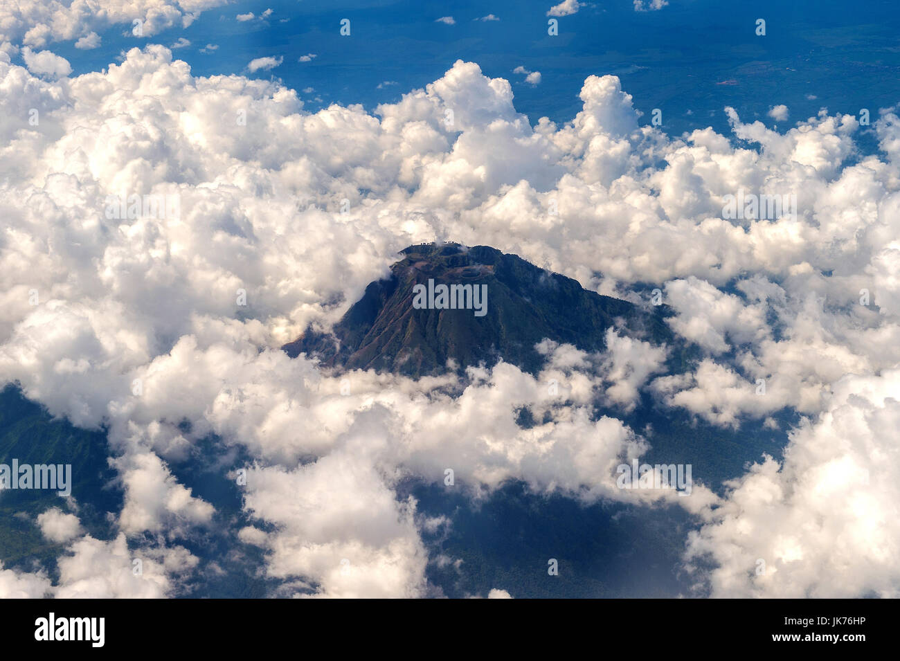 View of eruption from bromo volcano hi-res stock photography and images ...