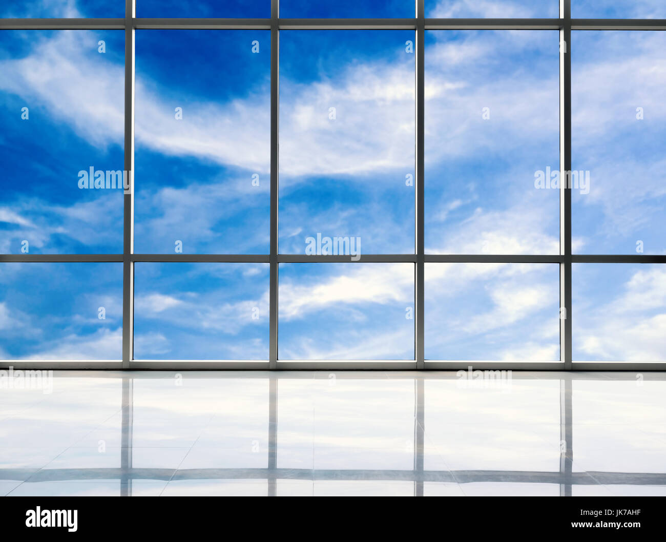blank studio with blue sky background Stock Photo - Alamy