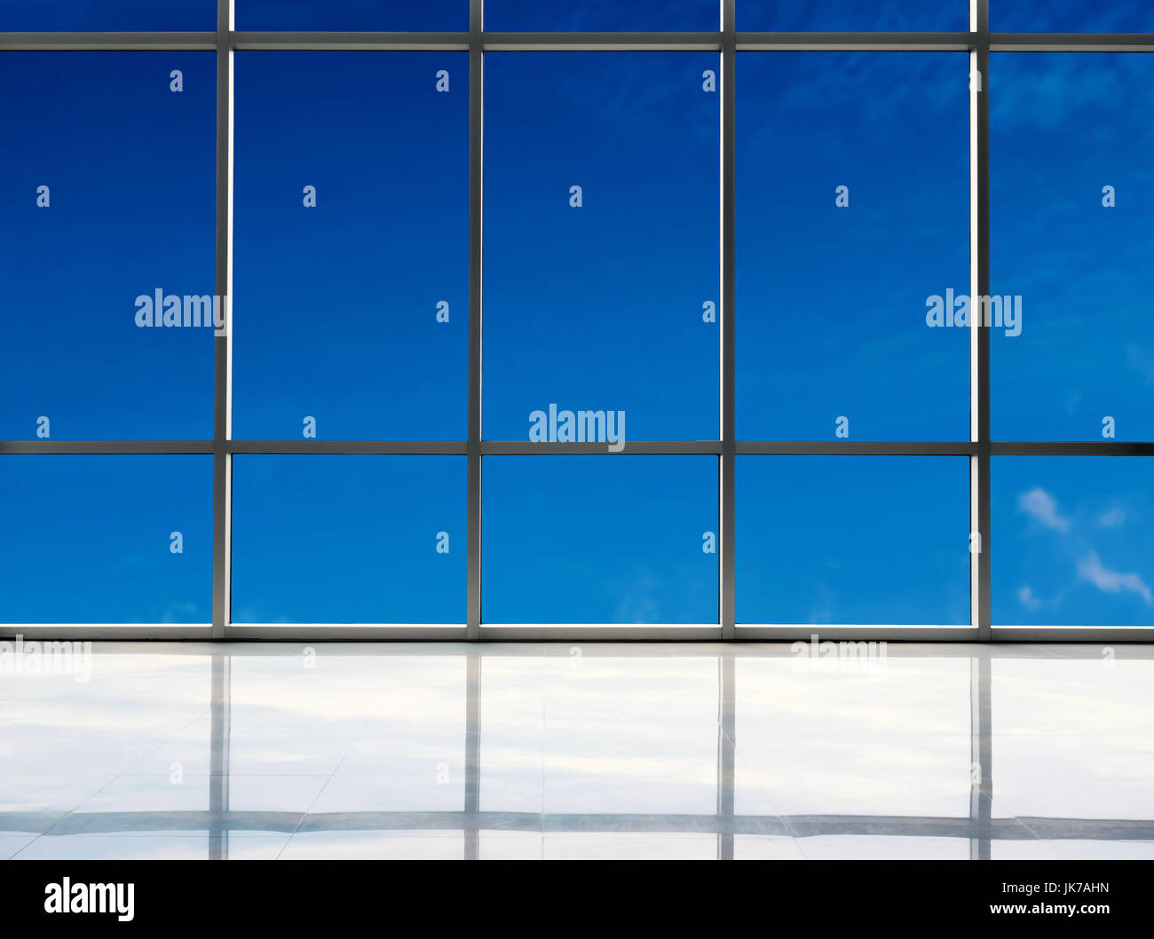 blank studio with blue sky background Stock Photo - Alamy