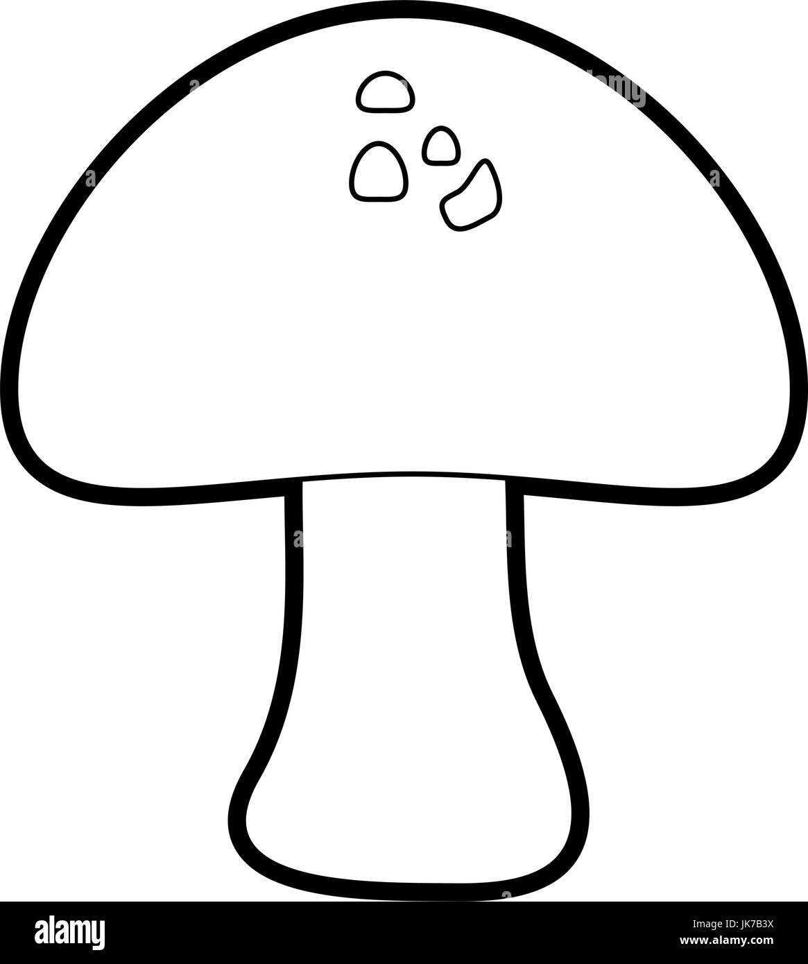 Mushroom in woods on Black and White Stock Photos & Images - Alamy