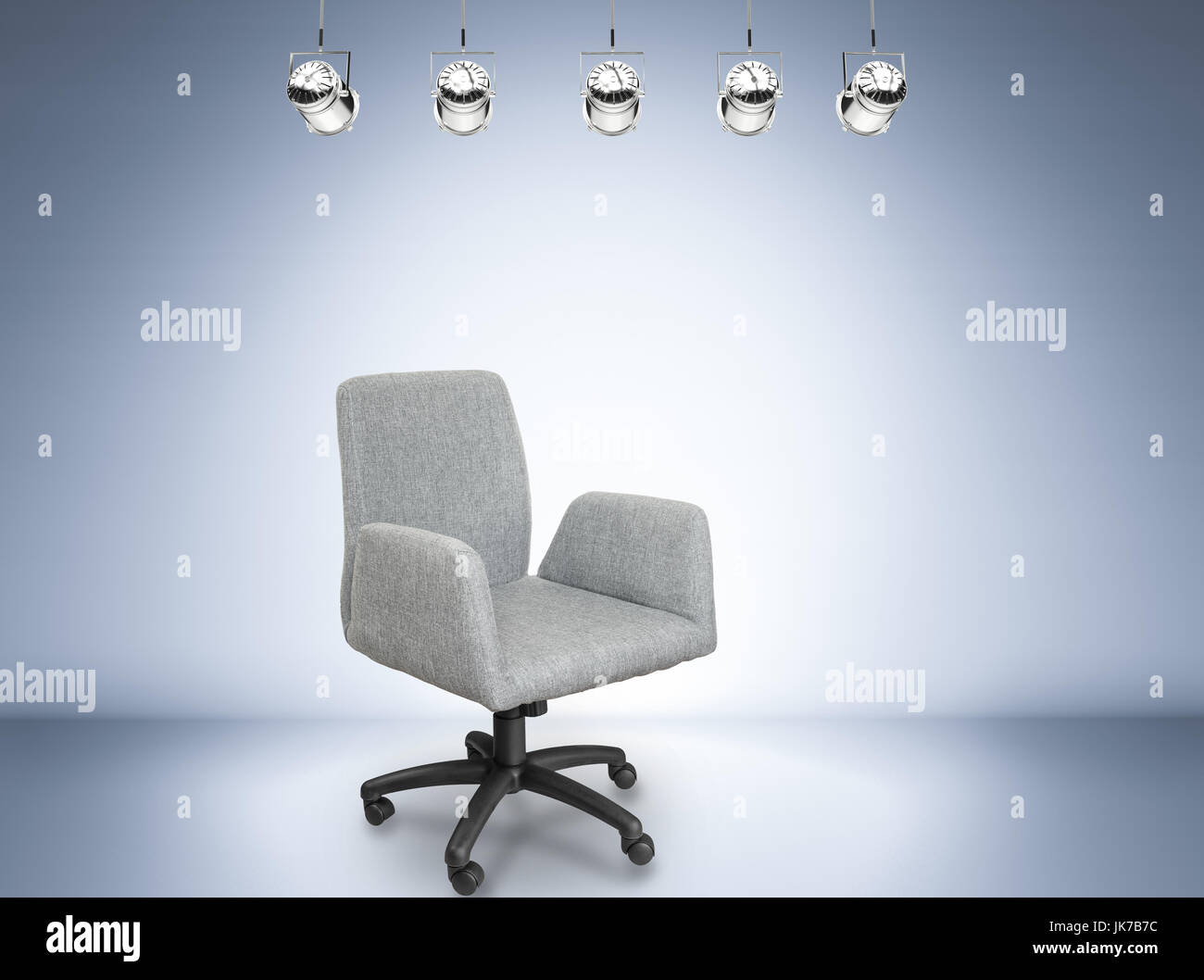 fabric office chair on stage background Stock Photo - Alamy