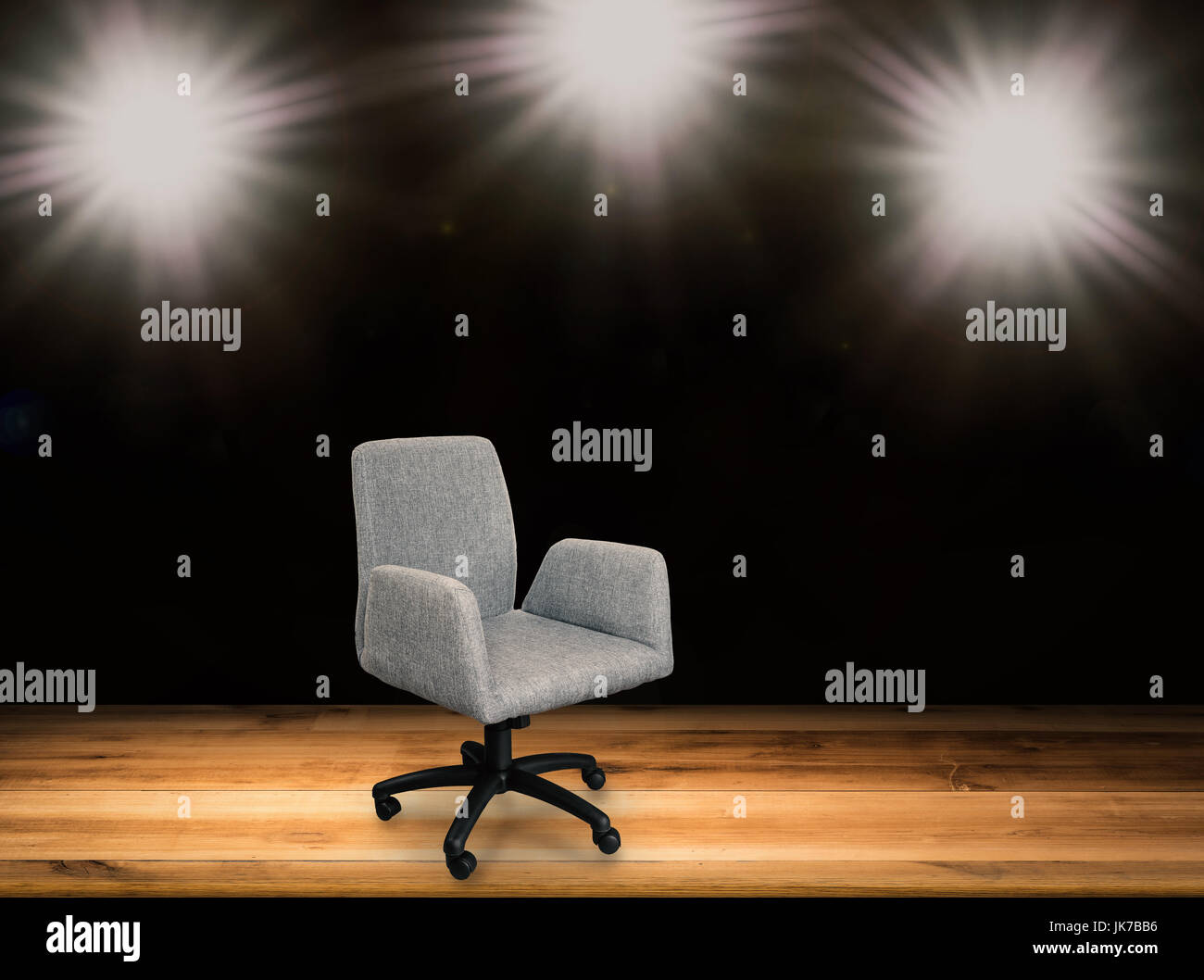 fabric office chair on stage background Stock Photo - Alamy