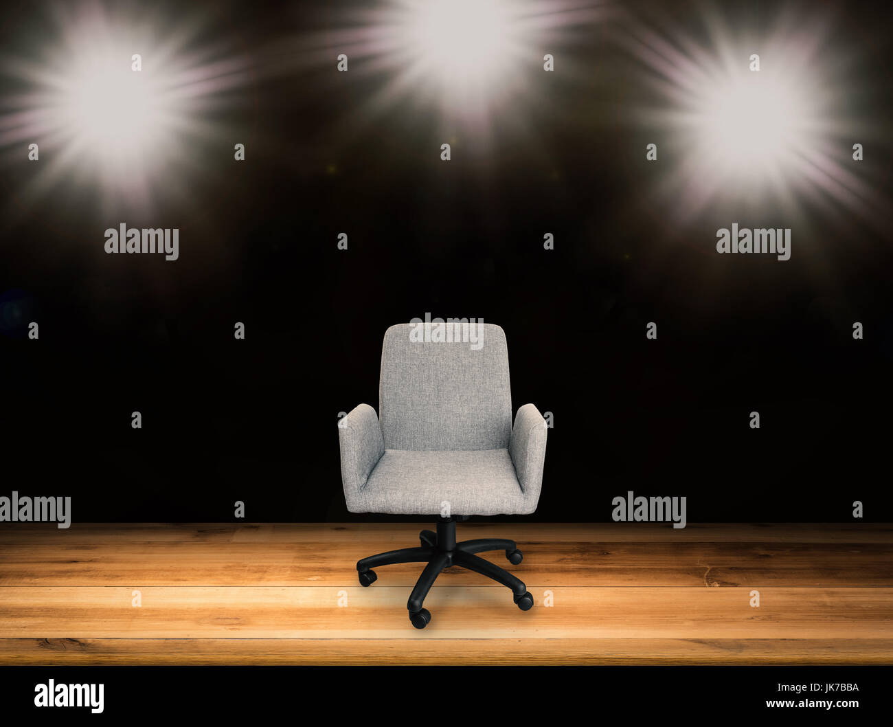 fabric office chair on stage background Stock Photo - Alamy