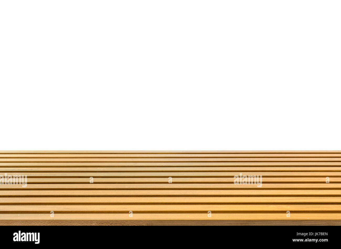 wooden counter on white background Stock Photo - Alamy