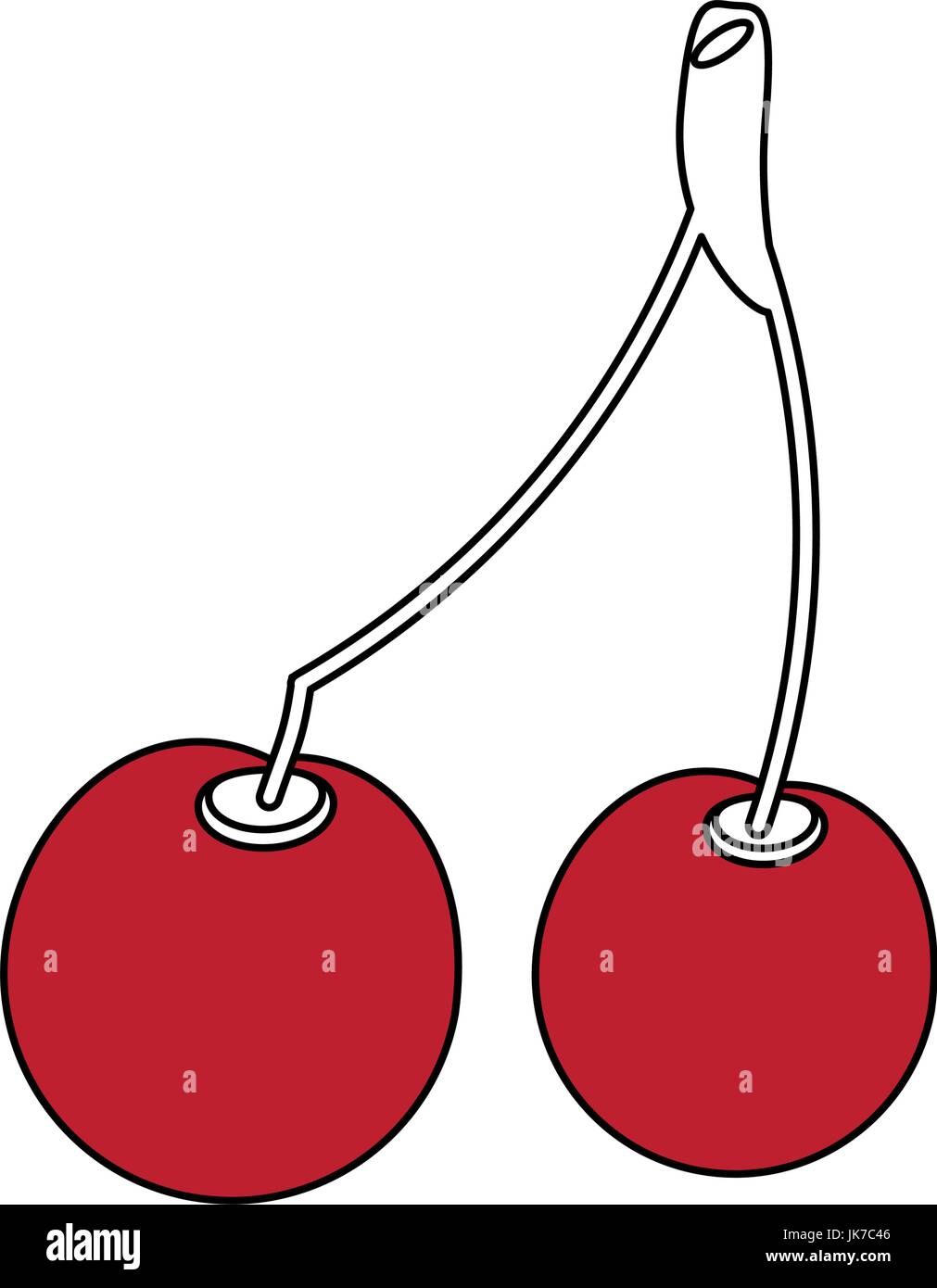 cherries vector illustration Stock Vector Image & Art - Alamy