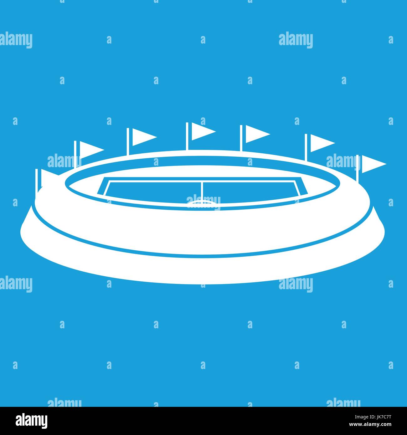 Stadium icon white Stock Vector Image & Art - Alamy
