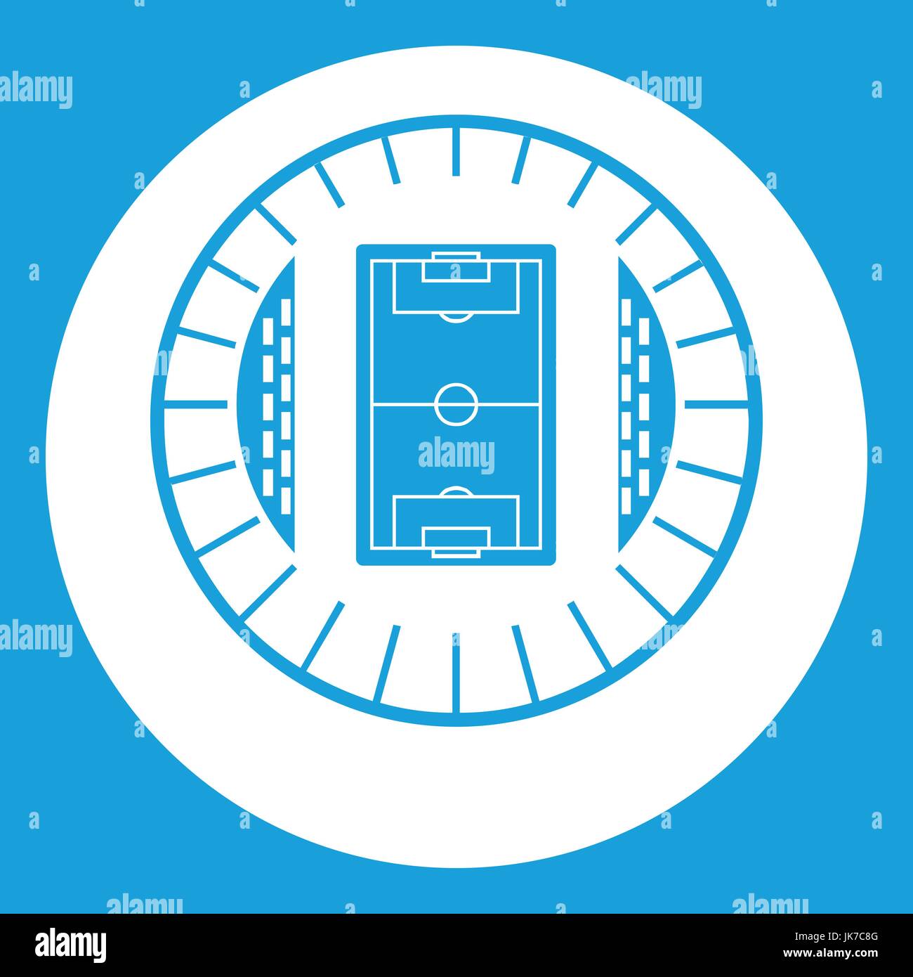 Round stadium top view icon white Stock Vector Image & Art - Alamy