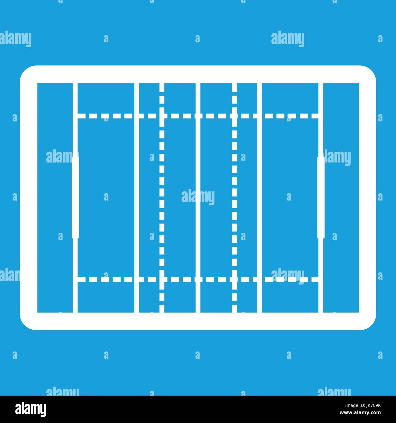 Rugby field icon white Stock Vector Image & Art - Alamy