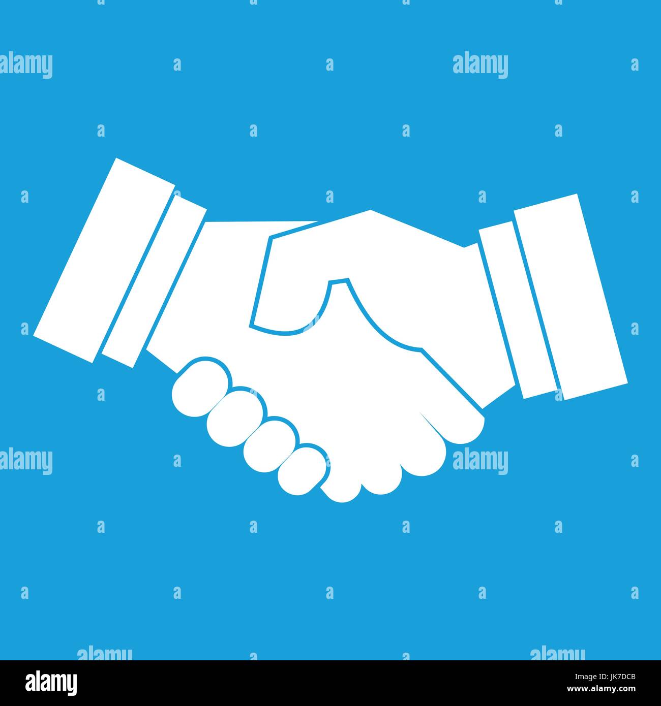 Handshake icon white Stock Vector Image & Art - Alamy