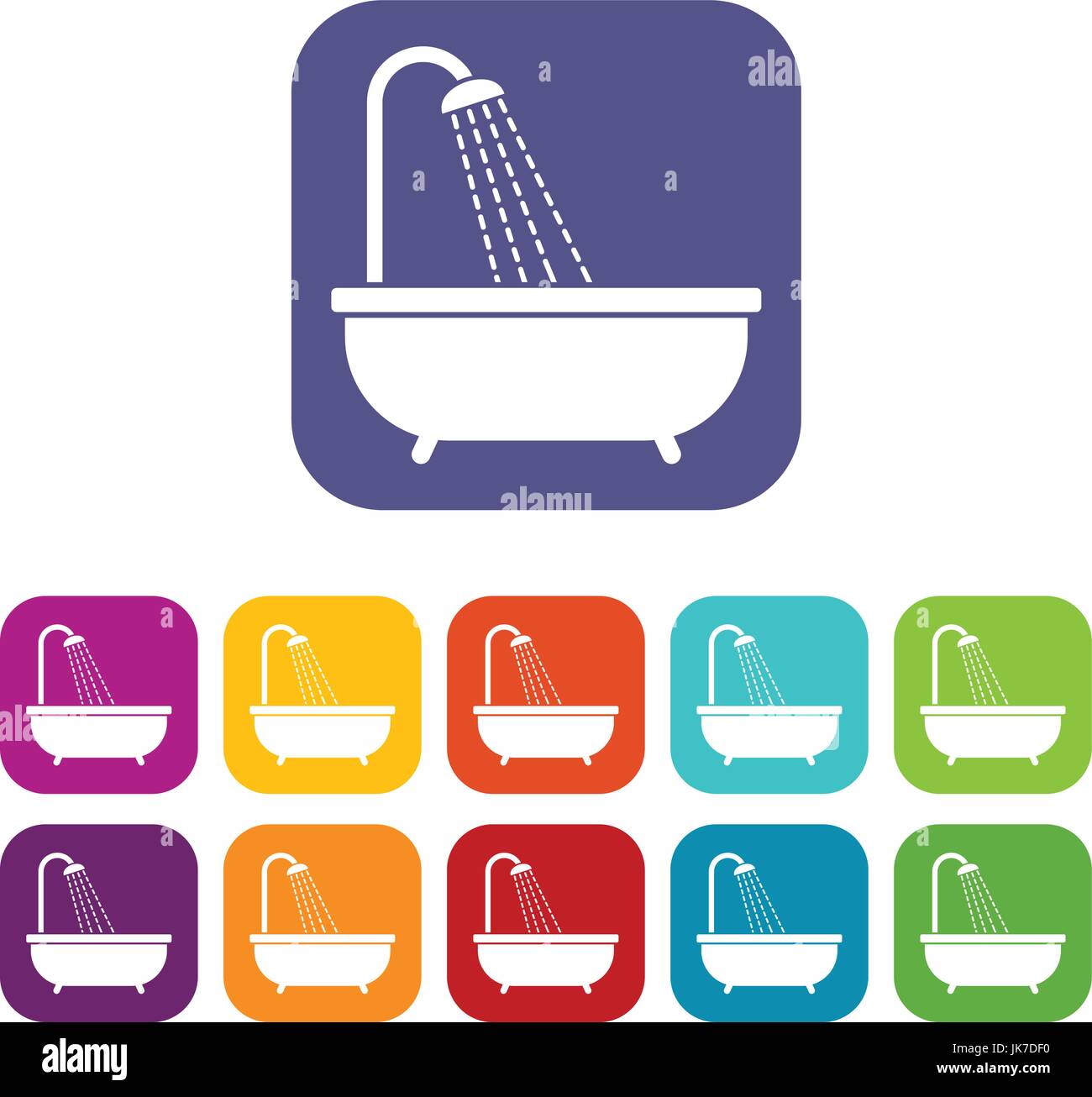 Shower icons set Stock Vector Image & Art - Alamy