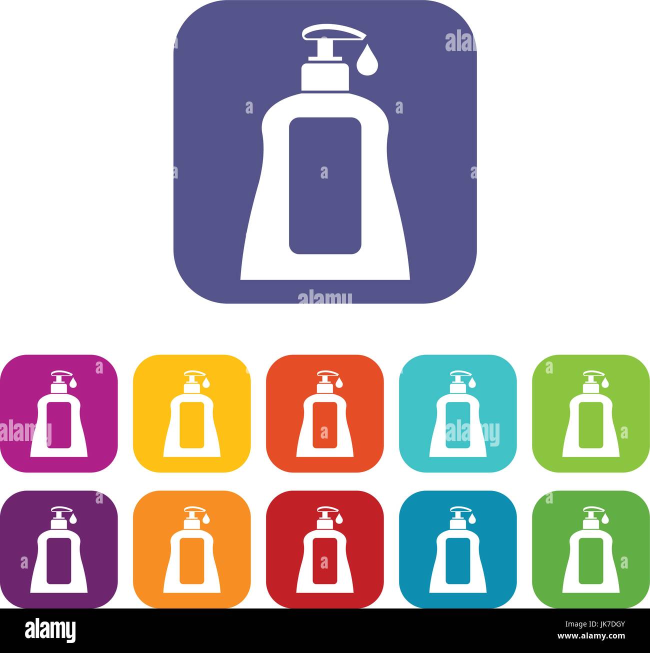 Body care lotion icons set Stock Vector Image & Art - Alamy