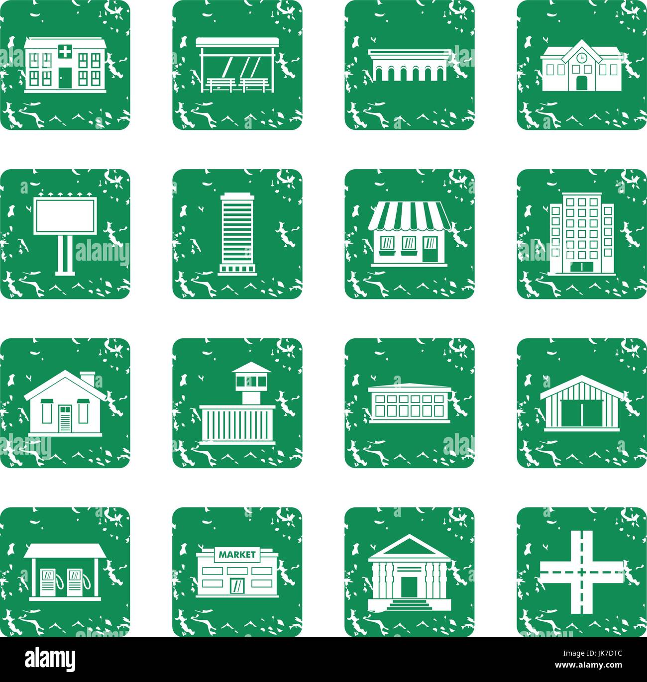 City infrastructure items icons set grunge Stock Vector Image & Art - Alamy