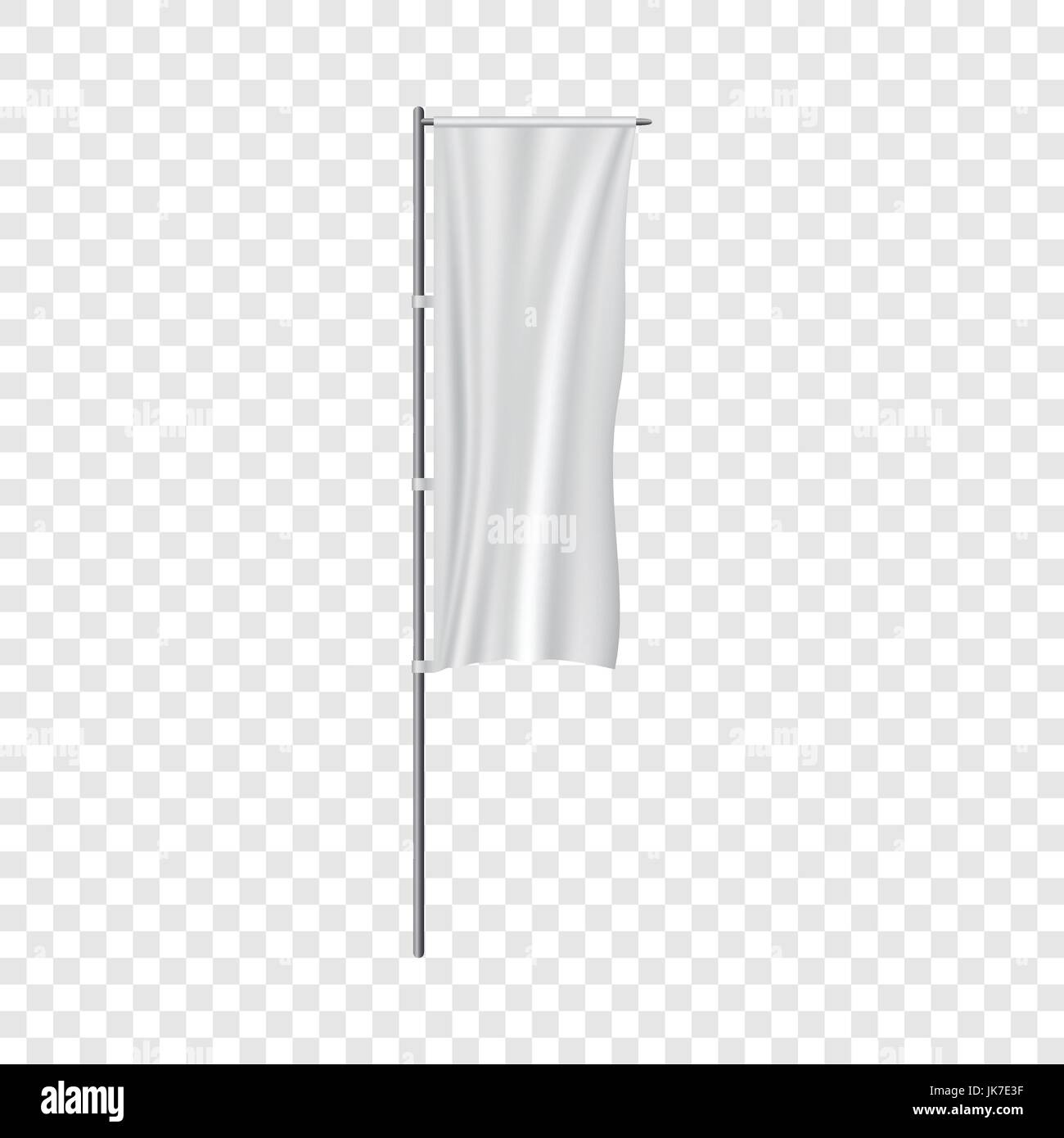 White panel flag mockup, realistic style Stock Vector Image & Art - Alamy
