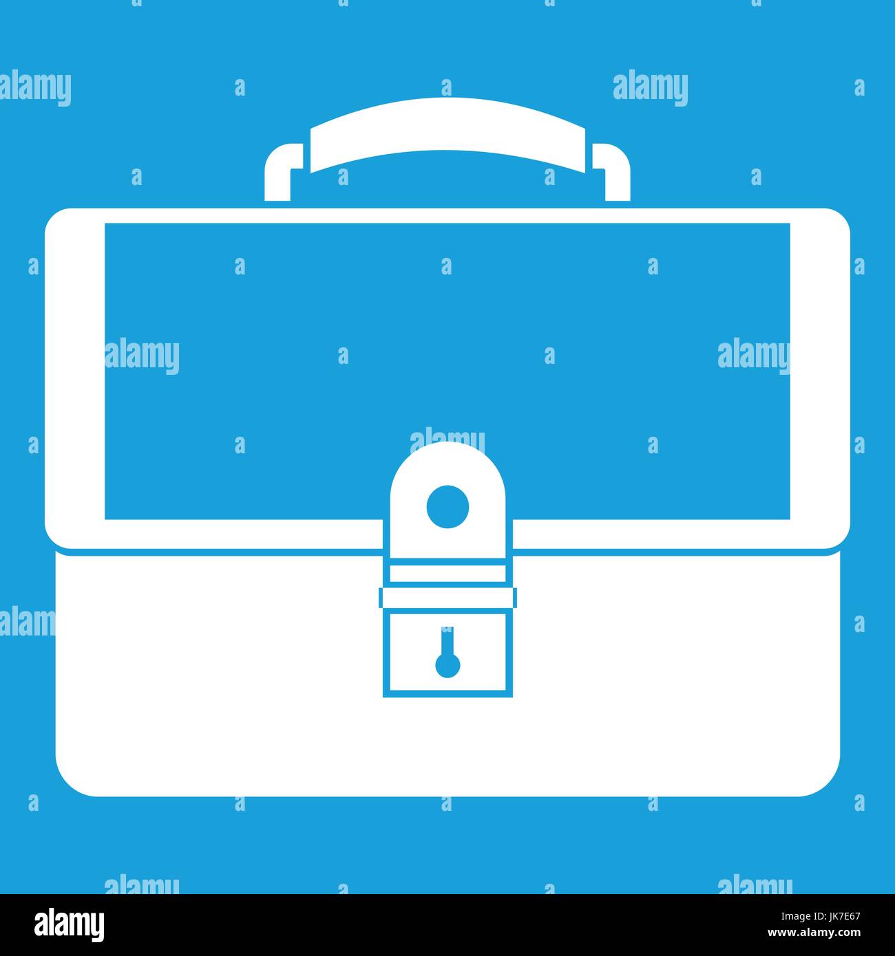 Briefcase icon white Stock Vector Image & Art - Alamy