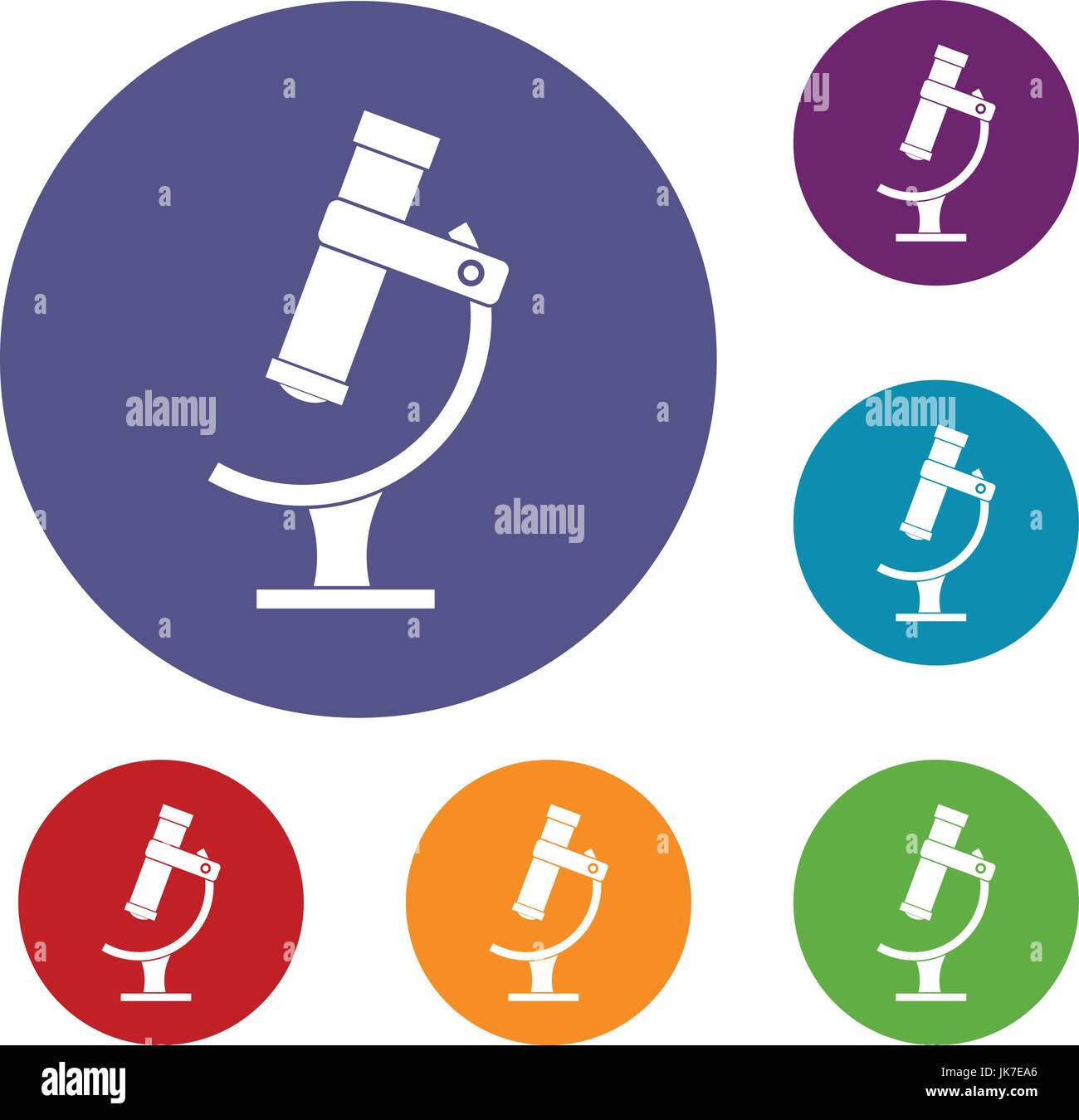 Microscope icons set Stock Vector Image & Art - Alamy