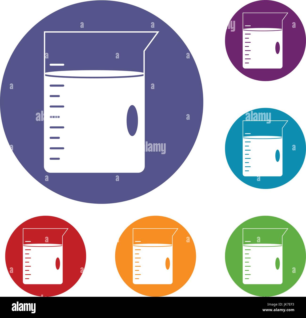 Measuring cup icons set Stock Vector Image & Art - Alamy