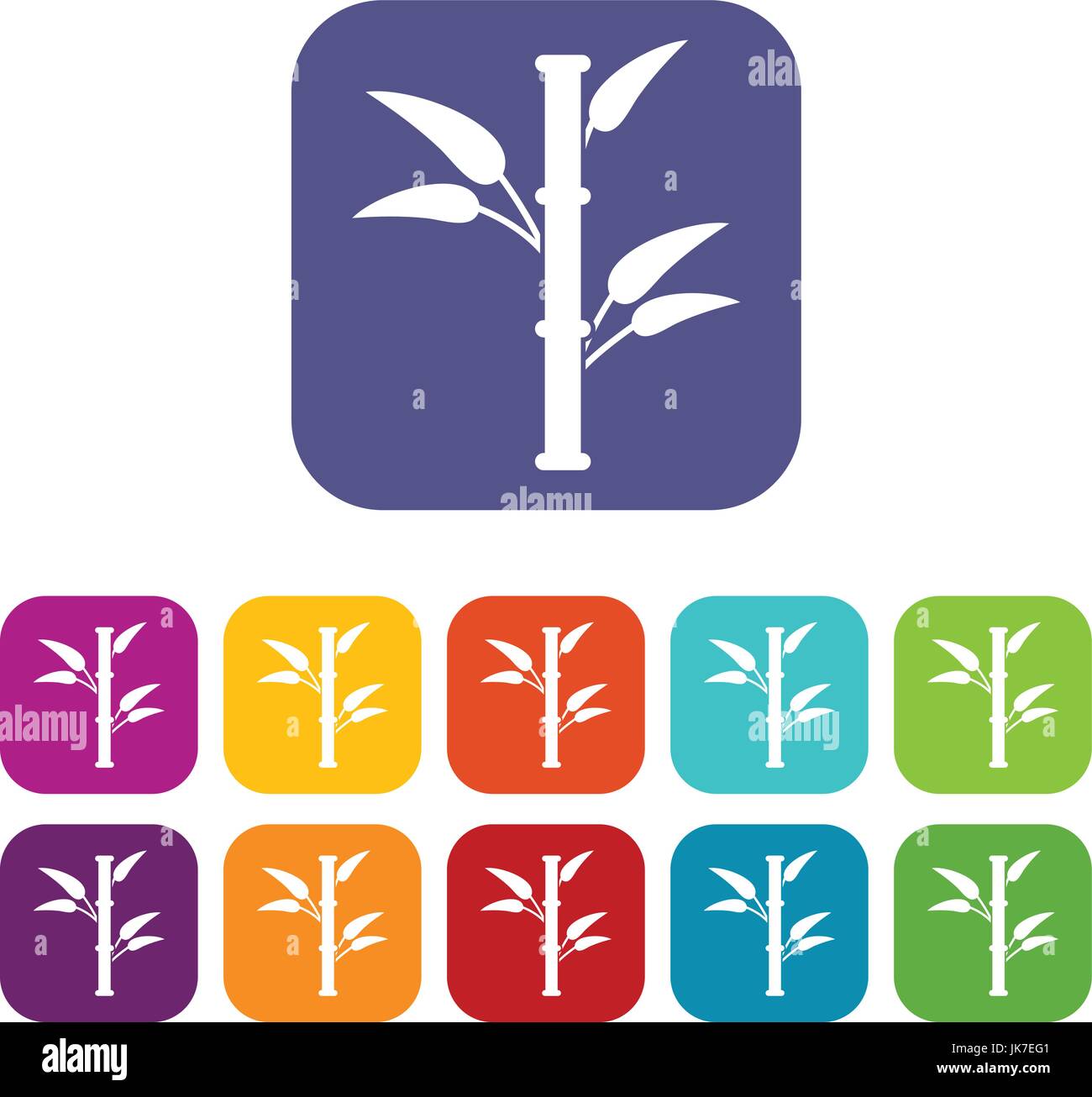 Bamboo icons set Stock Vector Image & Art - Alamy