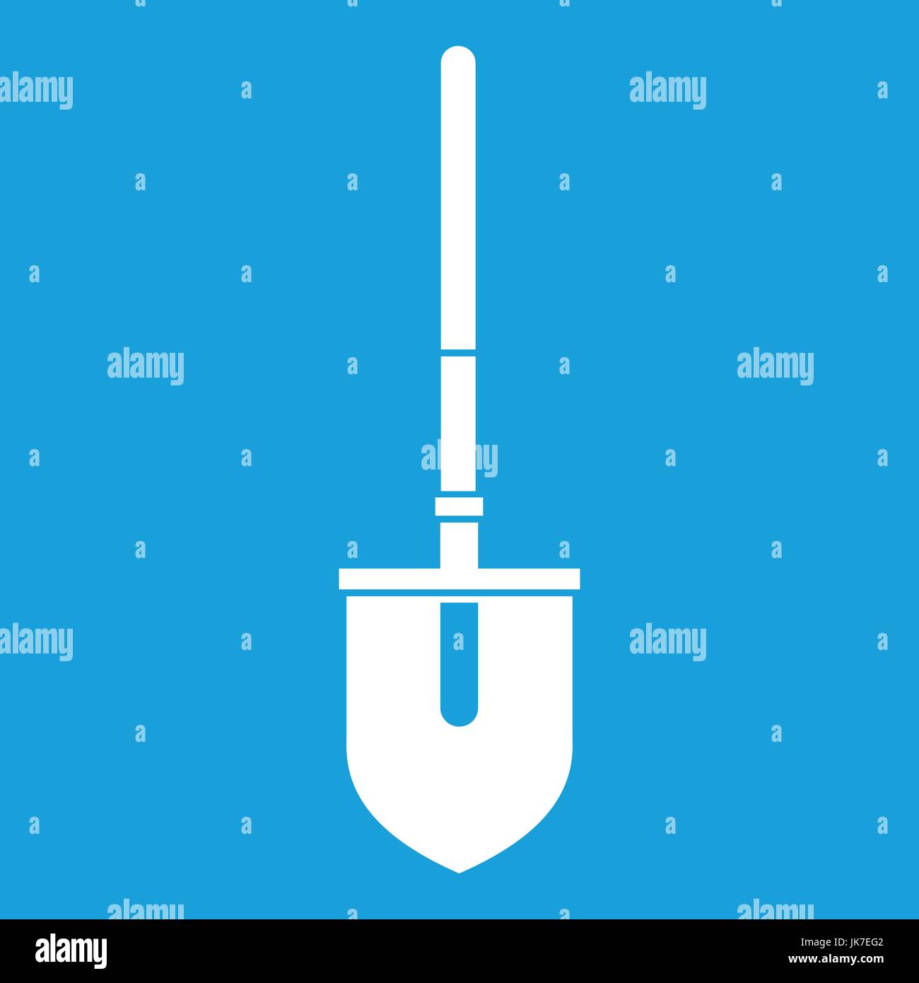 Shovel icon white Stock Vector Image & Art - Alamy