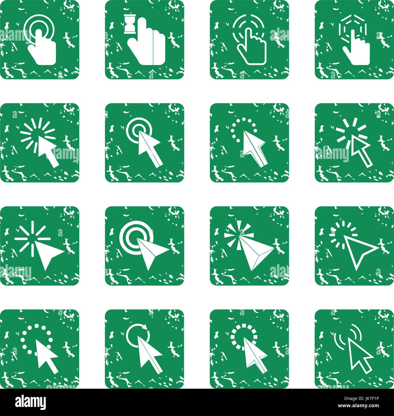 Mouse pointer icons set grunge Stock Vector Image & Art - Alamy