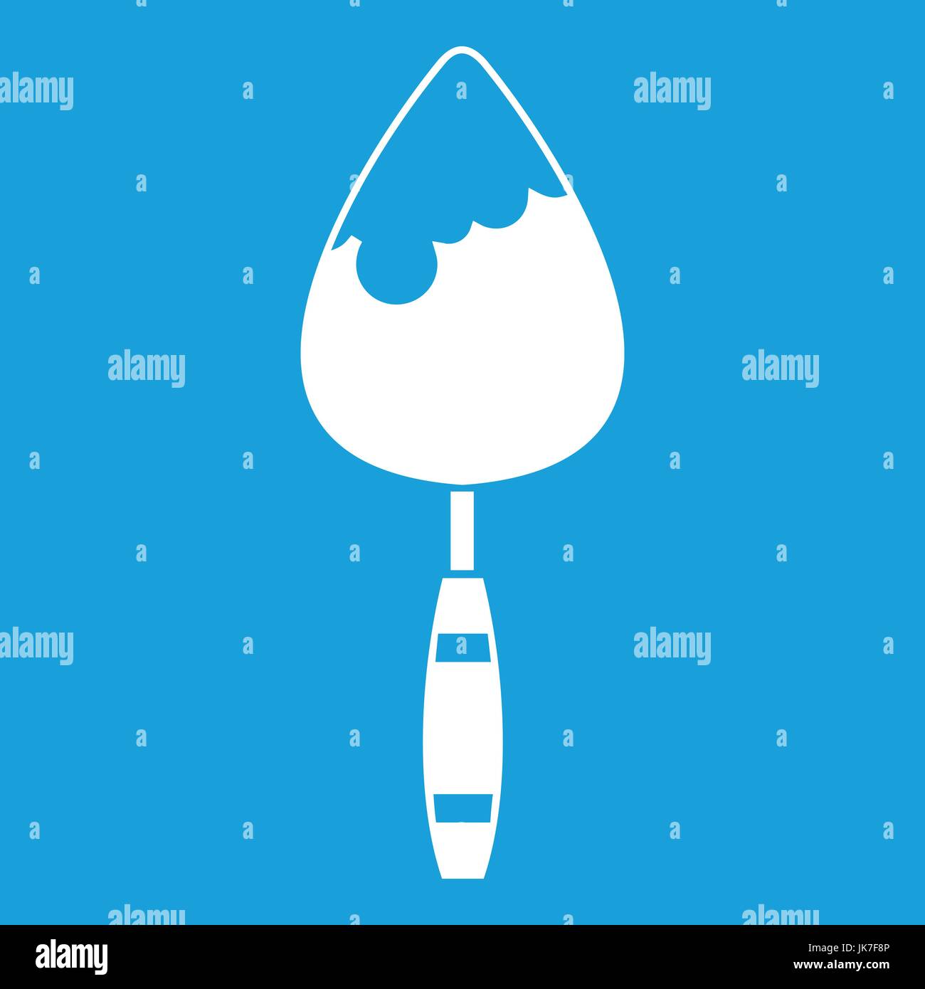 Construction trowel icon white Stock Vector Image & Art - Alamy
