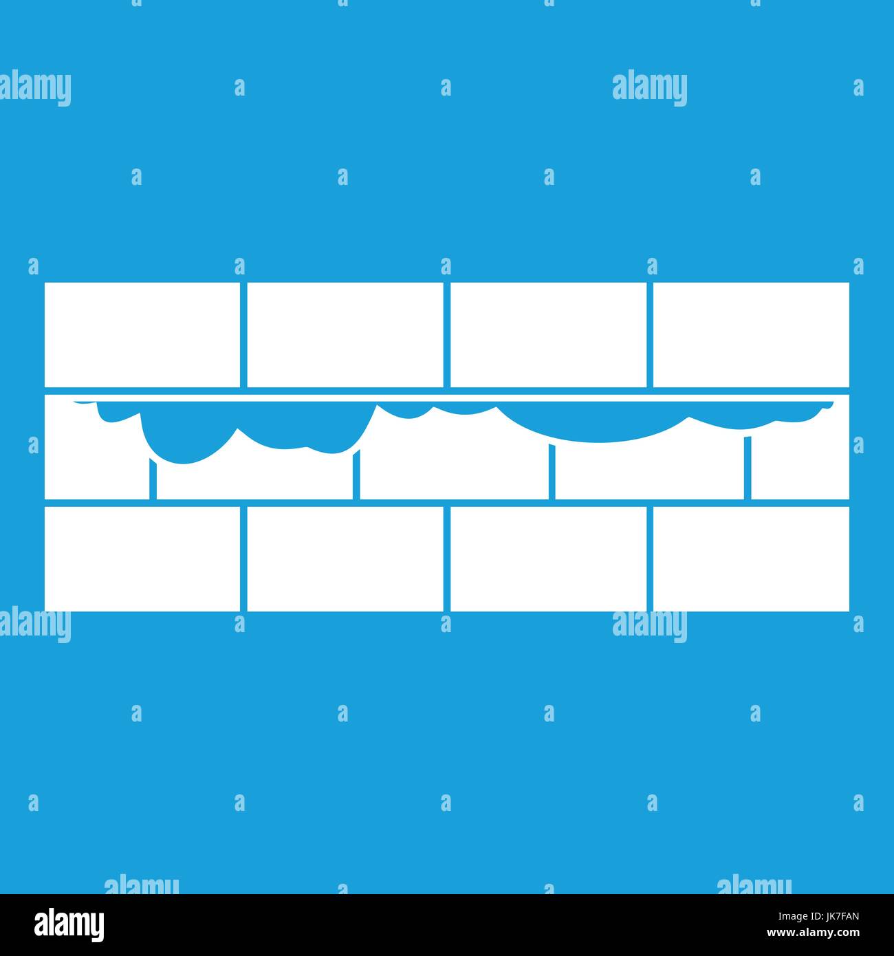 Brick wall icon white Stock Vector Image & Art - Alamy