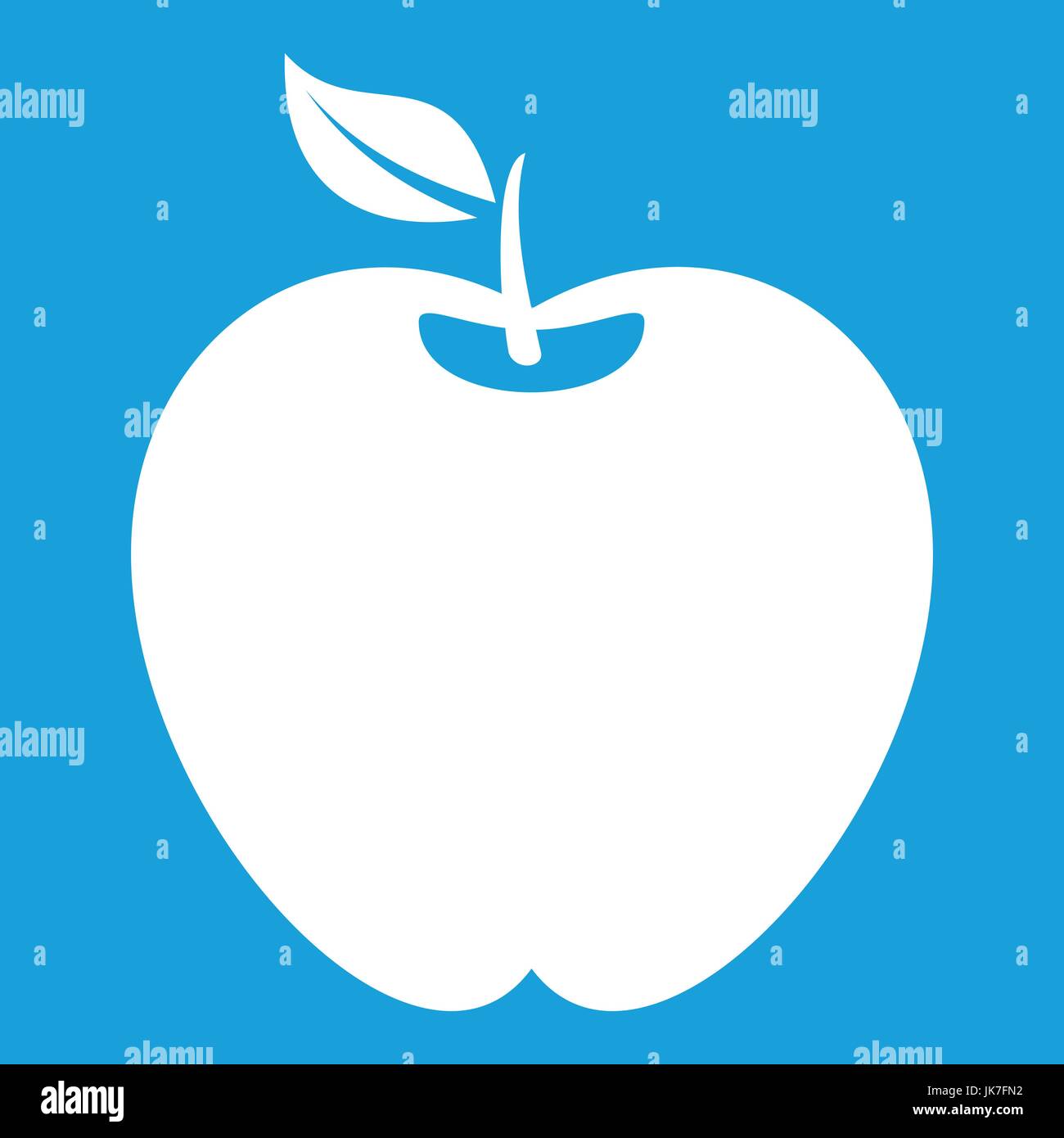 Apple icon white Stock Vector Image & Art - Alamy