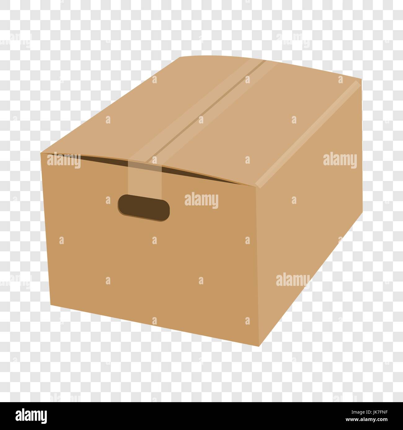 Taped up cardboard box Stock Vector Images - Alamy
