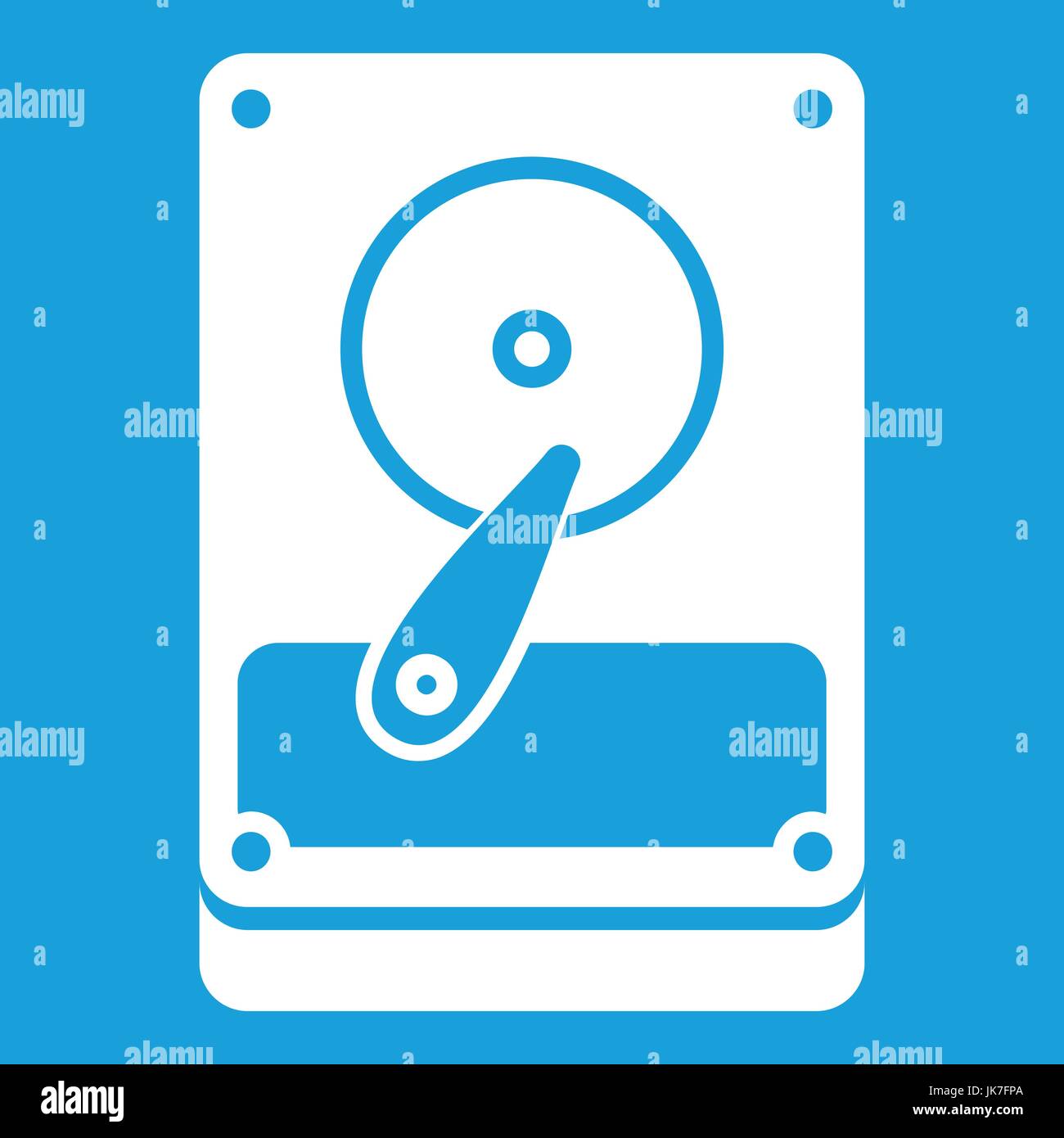 HDD icon white Stock Vector Image & Art - Alamy