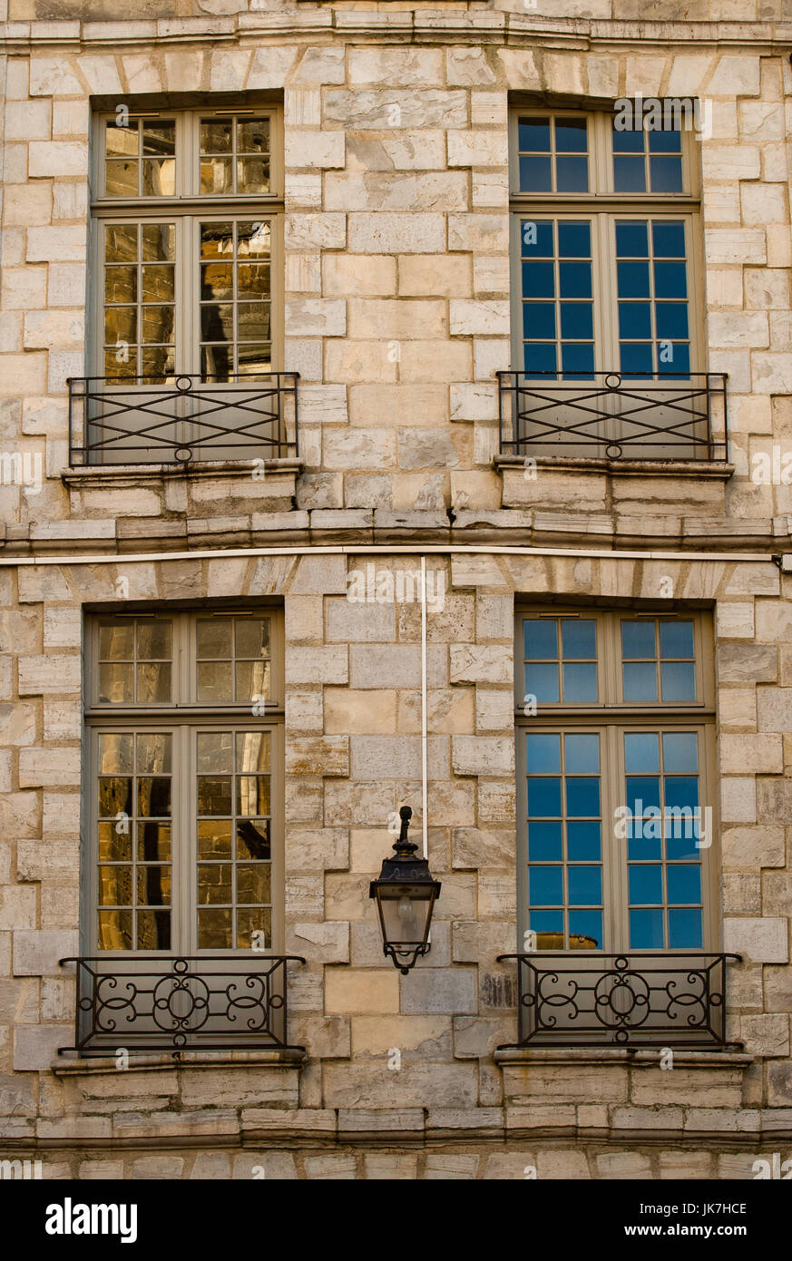Typical french windows with colorful shutters Stock Photo - Alamy